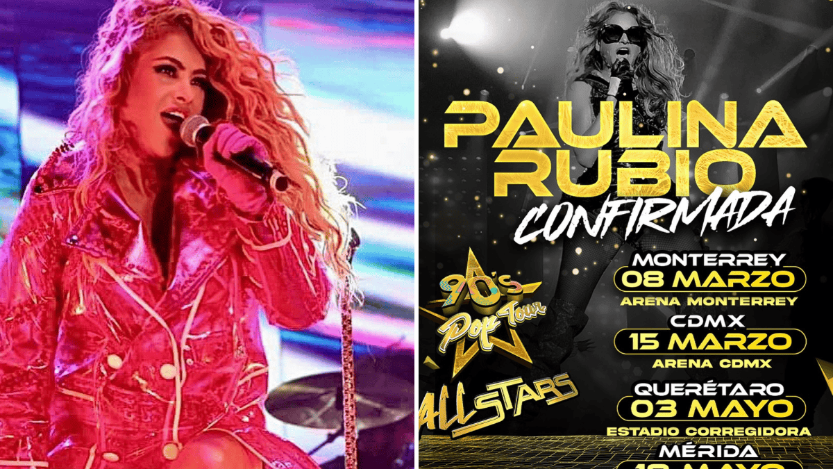 Paulina Rubio aliada LGBT+ lista para los "90's Pop Tour" ¡conoce las ...